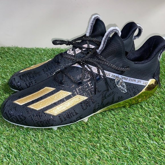 adidas | Shoes | Adidas Adizero Young King Football Cleats Black Gold ...